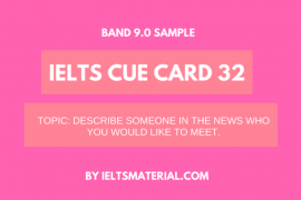 Describe A Family You Know - IELTS Cue Card Sample 54