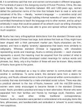 Nushu - A Secret Language - Reading