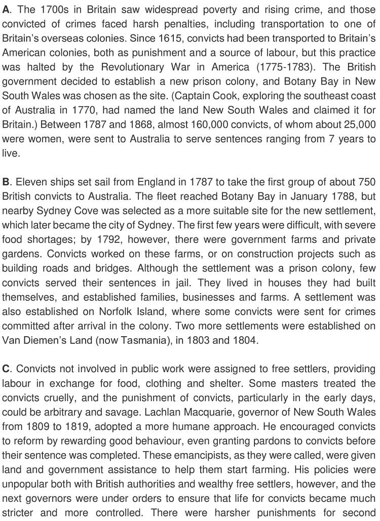 Australia's Convict Colonies, Crows Can be Craftsmen too, Coming into ...