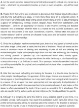 The politics of pessimism, Caveat scriptor, Leisure time - Reading Answers