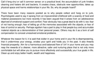 Clutter Bugs Beware - IELTS Reading Answers