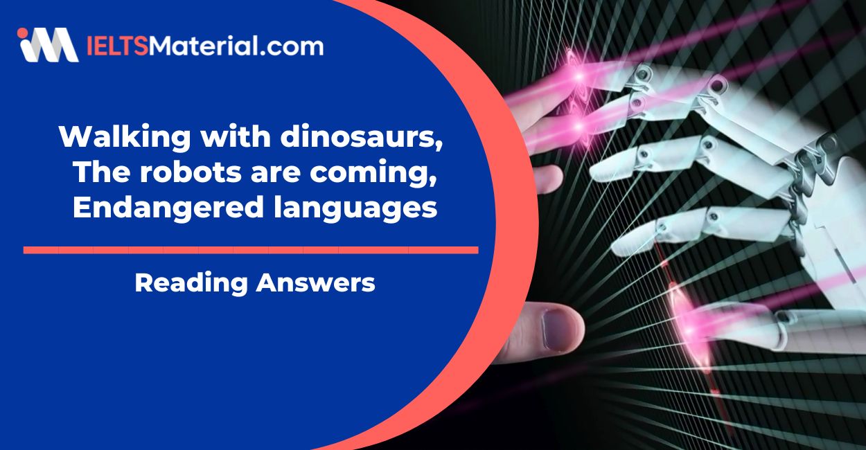 Walking With Dinosaurs The Robots Are Coming Endangered Languages Walking With Dinosaurs The Robots Are Coming Endangered Languages